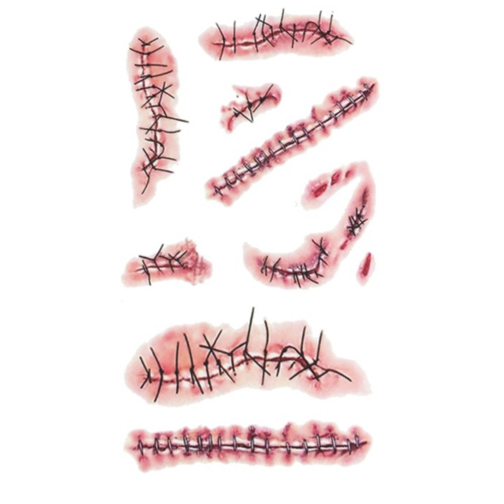 Tattoo wound with suture - Neptattoo.be